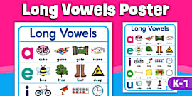 Short Vowels Chart | Phonics Poster