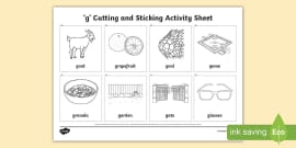 'k' Cutting and Sticking Activity (teacher made) - Twinkl