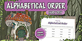 Plants Alphabet Ordering Worksheet