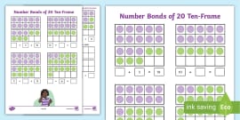 Number Bonds to 10 - 10-Frame Activity (Teacher-Made)