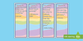Caring Quote Bookmarks (Teacher-Made) - Twinkl