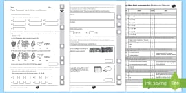 Year 1 Maths Assessment Pack Term 1 - assessment, pack, year 1