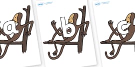 Monkey Phoneme Frames (teacher made) - Twinkl