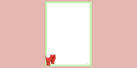 FREE! - Simple Blank Boxing Ring Page Border | Page Borders | Twinkl