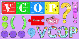 VCOP Games and Activities - VCOP, games, activities, sentances, literacy