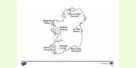 Ireland Scenery 4 Colouring Sheet (teacher made) - Twinkl