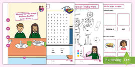 Back to School Phonics Level 2 Revision Booklet: s, a, t, p, i, n, m, d ...