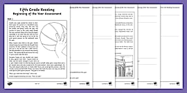 Fifth Grade Beginning of the Year Math Assessment - Twinkl