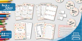 Weekly Schedule | Back to School | Speckled Theme - Twinkl