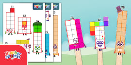 👉 Numberblocks Stick Puppets - Maths Resources - Twinkl