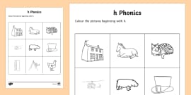 h Phonics Worksheet | Phonics Resources | Twinkl - Twinkl