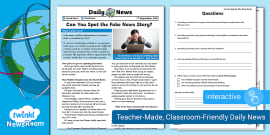 What is Fake News? - Examples for Children - Twinkl