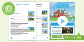 FREE! - The Rugby World Tournament Reading Comprehension KS1