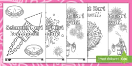 Aktiviti Mewarna Corak Inai Hari Deepavali-Corak Kolam India