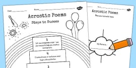 Acrostic Names Ideas Checklist (teacher made) - Twinkl