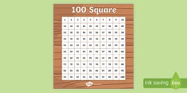 Large 100 Square Poster