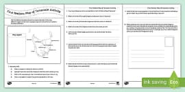 First Nations Map of Northern Territory Worksheet - Twinkl