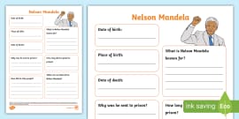 Nelson Mandela Word Search (Teacher-Made) - Twinkl