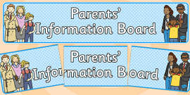 EYFS Parents Information Board Bunting (teacher made)