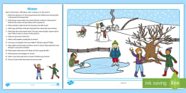 Christmas Oral Language Activities Worksheet (teacher made)
