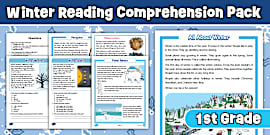 First Grade Fall Reading Comprehension Worksheets