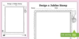 Design a Post Office Stamp | Stamp Template Primary Resource