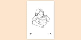 FREE! - Tasting Crumpet Colouring Sheet | Twinkl Resources