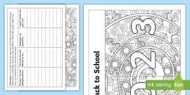 First Week Back Activity Pack for Year 3 (teacher made)