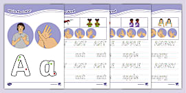 Auslan Handwriting Booklet (Teacher-Made) - Twinkl