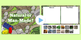Natural, Managed and Constructed Features Worksheet / Worksheet - KS1