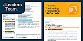 Quick Look: The Reading Framework - Summary | Twinkl