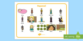 Rapunzel Word Cards (Teacher-Made)