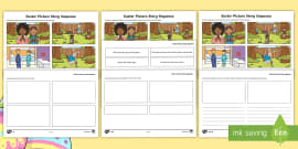 Ready for School Image Story Worksheets | Twinkl