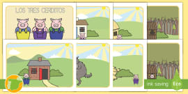 Lectura: cuento de los tres cerditos para imprimir - Twinkl