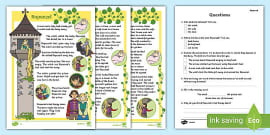 Traditional Tales Reading Comprehension Activity Pack