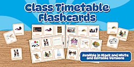 Editable Visual Timetable Cards | Classroom Visual Timetable
