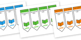 FREE! - Editable Bookmarks - reading, books, read, reading award, reward
