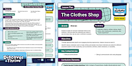 The Clothes Shop Lesson Plan | Maths Resources | Twinkl