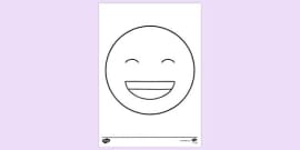 FREE! - 😊 Blank Emoji Face Colouring Sheet | Colouring Sheets