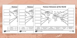 Layers of a Volcano Labelled | Display Posters | Twinkl