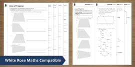 Area of a Trapezium Worksheet | KS3 Maths | Beyond - Twinkl