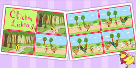 Chicken Licken Story Cut Outs (teacher made)