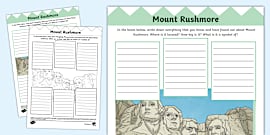 Mount Rushmore Flipbook for K-2nd Grade (Teacher-Made)