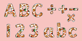 The Gingerbread Man Themed A4 Display Lettering - Twinkl