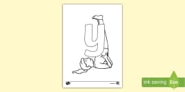 FREE! - Letter Y Colouring Page | Colouring Sheets - Twinkl