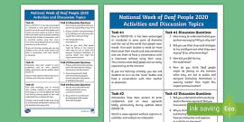 Deaf Awareness Week Teaching Ideas (teacher made) - Twinkl