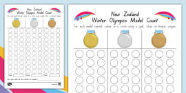 Winter Olympics Multiplication Mosaic Worksheet / Worksheets