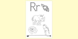 Confusing Letters Colouring Worksheets K and R - Twinkl