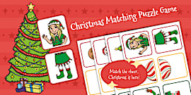Christmas Matching Game Cards - EYLF - Events