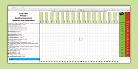 First Level Baseline Maths Analysis Assessment Spreadsheet